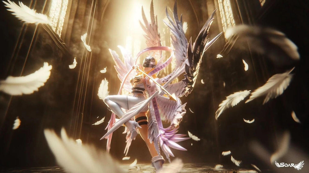 Figura de Angewomon de la serie Digimon Dictionary, creada por Soar ...