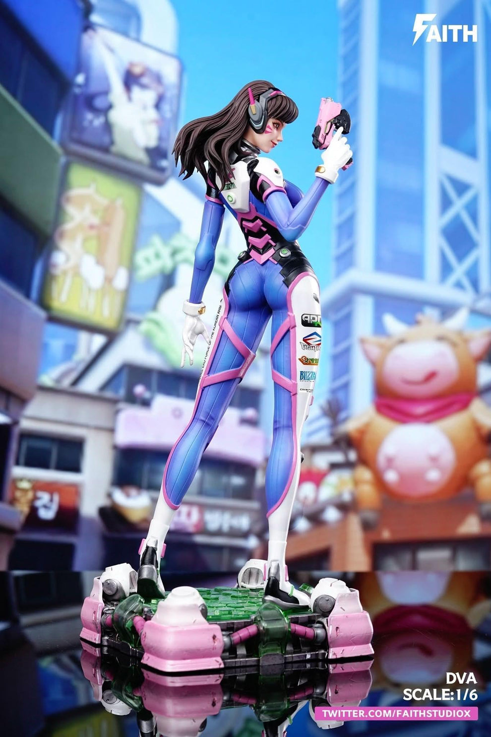 Figura Faith Studio - Overwatch #1 Game Girl D.va GK Statue | Figuras ...